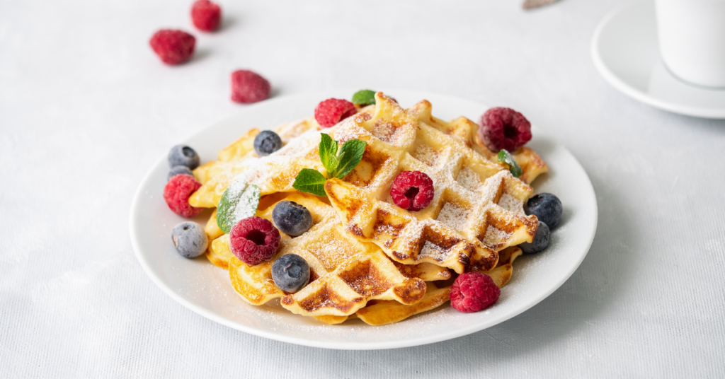 Lemon Curd Belgian Waffles Recipe
